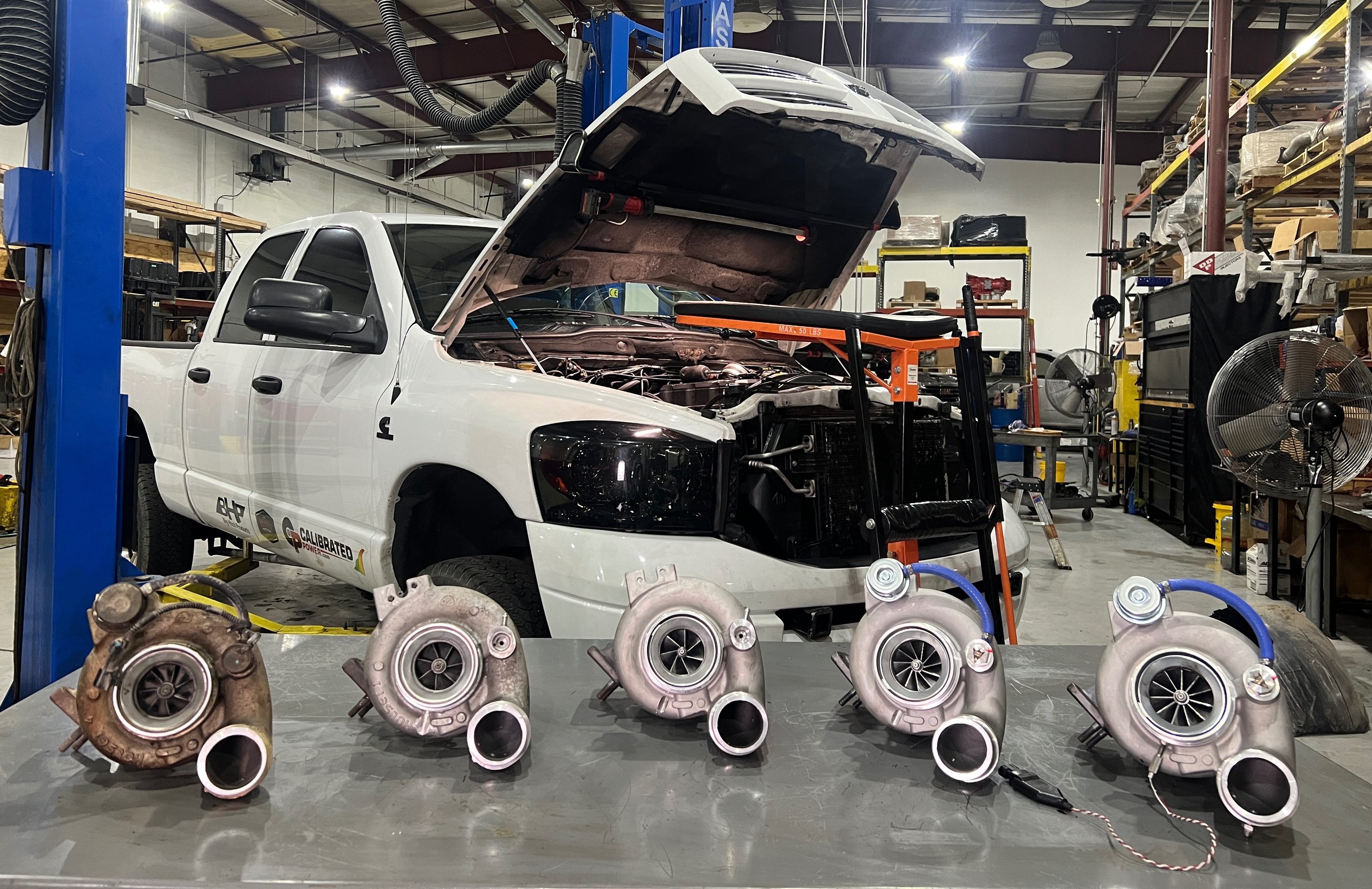 5.9L 3rd-Gen Cummins Turbo Comparison (Stock, Modified, STR, 64mm, and ...