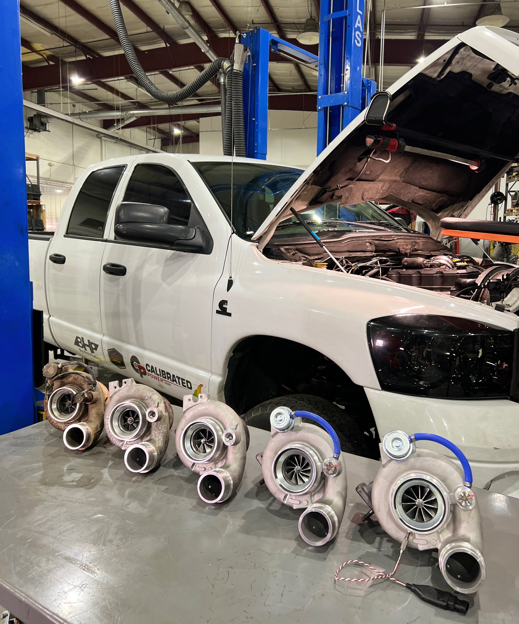 5.9L 3rd-Gen Cummins Turbo Comparison (Stock, Modified, STR, 64mm, and ...